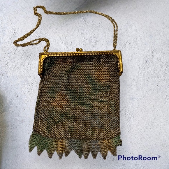Antique | Bags | Metal Mesh Painted Flapper Bag | Poshmark
